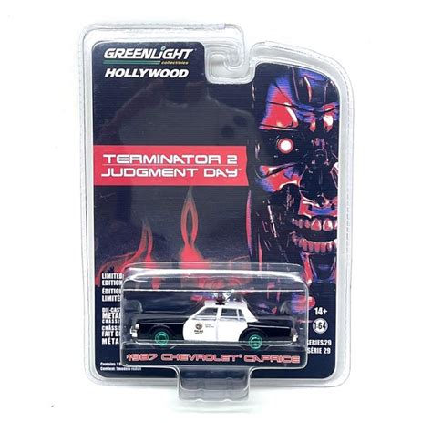 Miniatura Carro Chevrolet Caprice Polícia 1987 The Terminator Serie