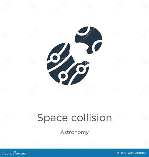 Space Collision Icon Vector Trendy Flat Space Collision Icon From Astronomy Collection Isolated