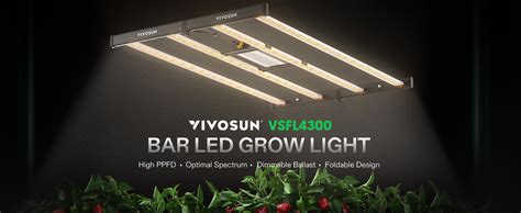 Vivosun Vsfl4300 Bar Led Grow Light 430w 4 Bars Plant