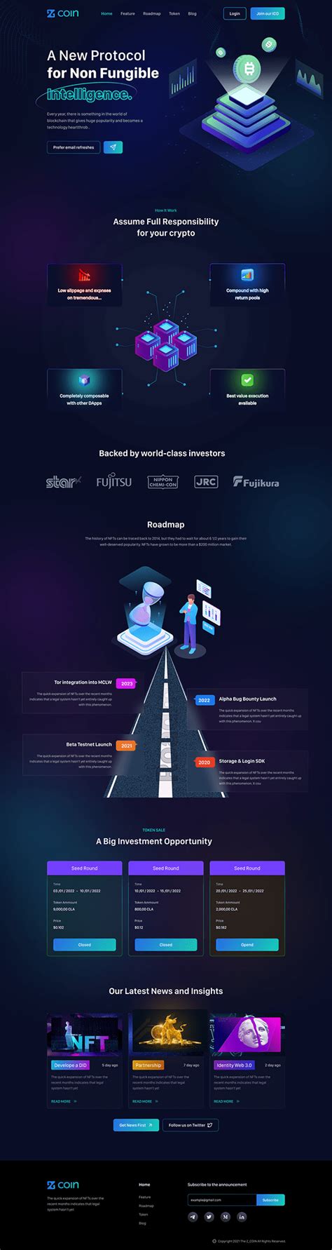 Blockchain Website UI Design On Behance
