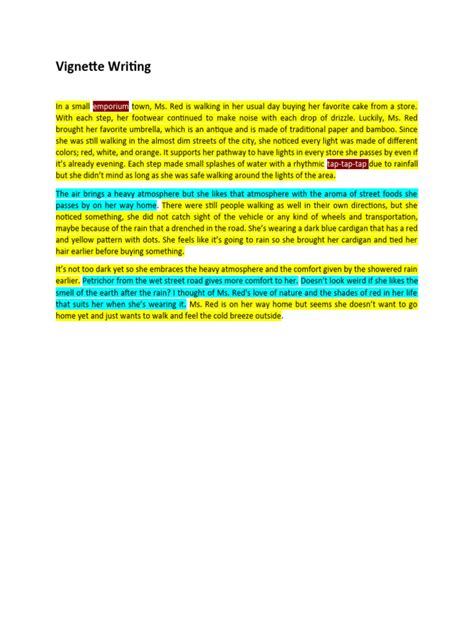 Evening Walk In A Rainy Town Pdf