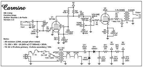An Ef184 25l6 22w Guitar Tube Amp Diyaudio