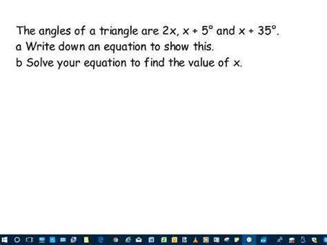 Lesson Slides Set Up And Solve Simple Linear Equations Teaching Resources