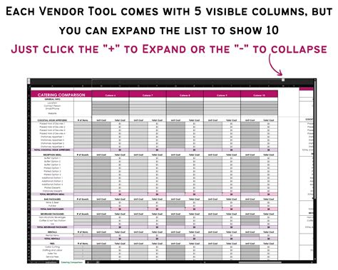 Vendor Comparison Bundle Gold Standard Weddings
