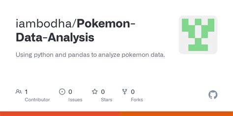 github iambodha pokemon data analysis using python and pandas to