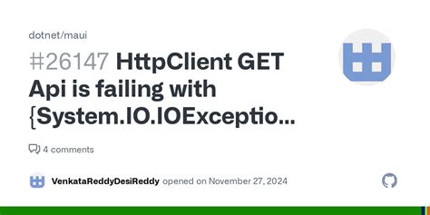 Client Get Api Is Failing With Systemioioexception Connection Reset Javanet