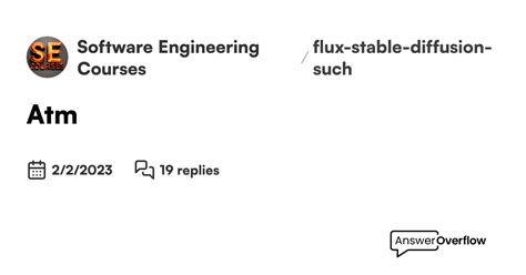 Atm Software Engineering Courses Secourses