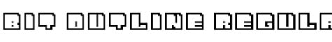 Bit Outline Regular Font FontZone Net