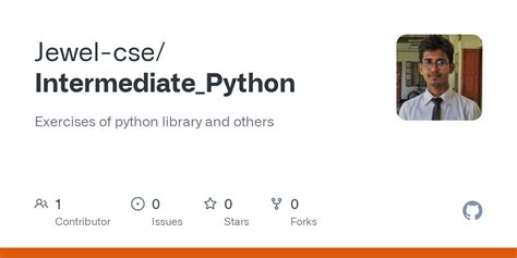 Github Jewel Cseintermediatepython Exercises Of Python Library And