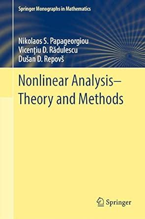 Buy NONLINEAR ANALYSIS THEORY AND METHODS HB Book Online At Low Prices In India