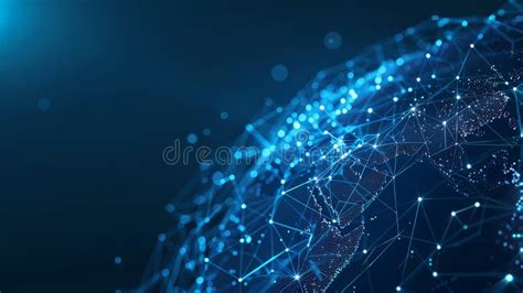 A Digital Representation Of Global Connectivity Showcasing A Network