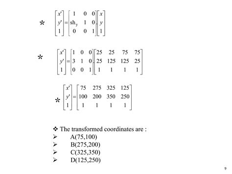 Presentation On 2d Geometrical Transformation Pptx