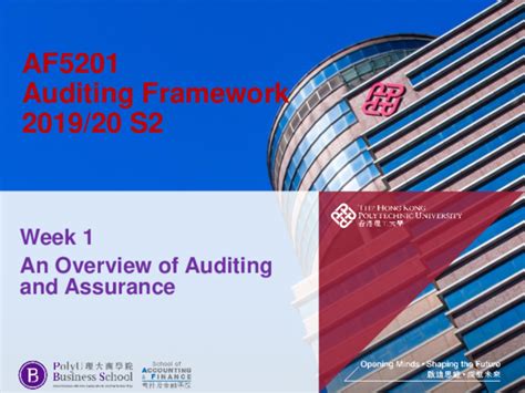 Pdf Week 1 An Overview Of Auditing And Assurance