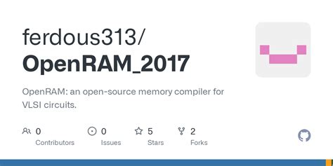 Github Ferdous313openram2017 Openram An Open Source Memory