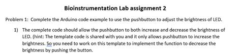 Solved Bioinstrumentation Lab Assignment 2 Problem 1