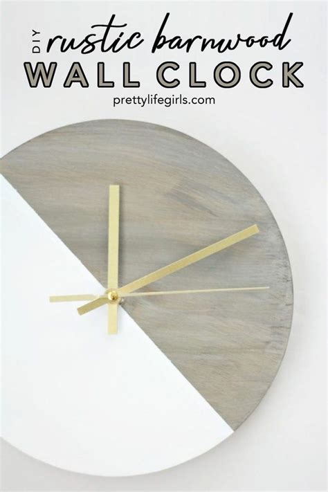 Rustic Barnwood Clock Diy Home Decor