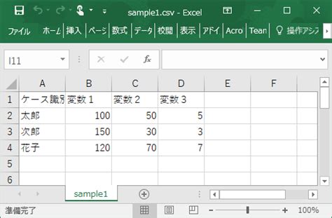csvファイルの読み書き／python
