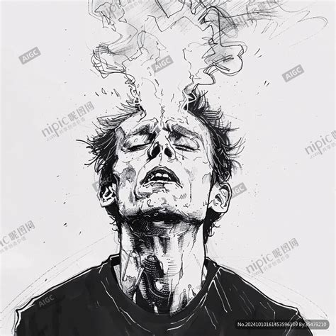 Ai创作图潮牌烟雾插画 插画失败的球员 焦躁装饰画 歇斯底里水墨 创意海报水墨写意人物 潮流酷帅颓废插画 老外插画 足球人物插画 人物情绪插画 简约粗狂线条人物插画 躁点插画 插画足球运动员