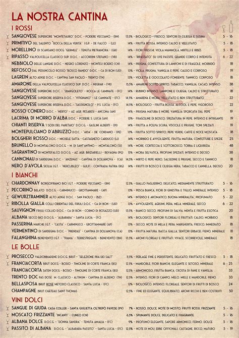 Menu Da La Cantinetta Rimini Ristorante Rimini