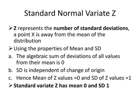 Topic 7 Standardised Normal Distributionpptx