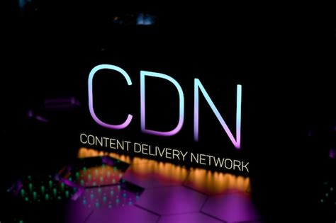 Premium Photo Cdn Content Delivery Network Text Concept Neoncdn Network Infrastructure 3d Render