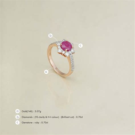 Amor Gold Diamond And Ruby Engagement Ring Moi Boutique Everyday Luxury