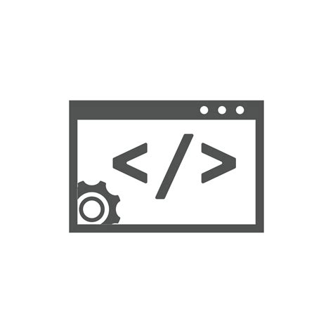 custom coding icons vector illustration modern style custom coding symbol 11052442 vector art