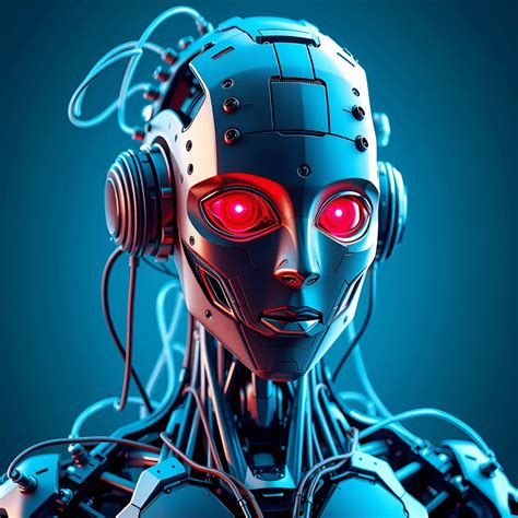 Futuristic Robot Portrait Free Download Ai Scribbles