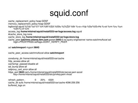 PPT Setup Tune Proxy Server Squid For RTC PowerPoint Presentation Free Download ID