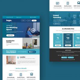 Workspace Business Email Newsletter UI Template TMint