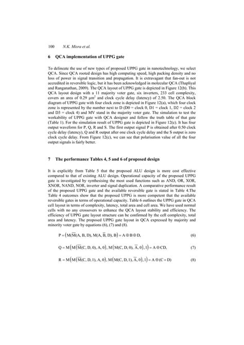 Approach To Design A High Performance Fault Tolerant Reversible Alu Pdf