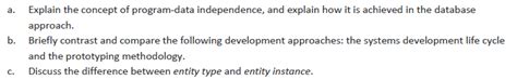 Solved Explain The Concept Of Program Data Independence And