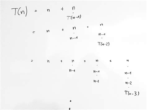 Runtime Analysis How To Solve The Recurrence Tn Ntn 1 N Computer Science Stack