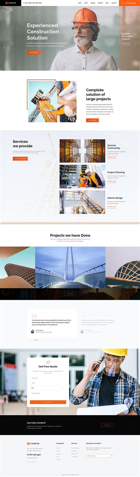 响应式bootstrap建筑工程工地施工企业网站网页html模板云部落资源网