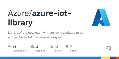 GitHub Azure Azure Iot Library Library Of Projects Each With An Npm Package Used Across Azure