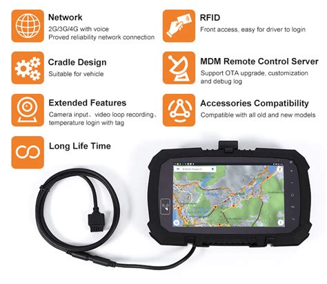 Mobile Data Terminal MDT Tablet For Truck MDT