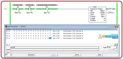 Sequencer Output Instruction In Plc Ladder Logic Programming The Engineering Projects