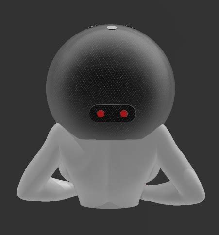 Suporte Alexa Echo Dot 4a e 5a Geração Gamer PS5 Girl Big Tits Versão 2 STL File for 3D