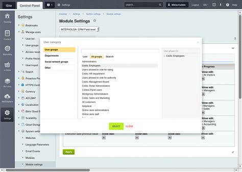 restricting access to fields and comments in bitrix24 crm