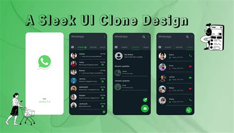 Whatsapp Clone Ui Design Figma Showcase Behance