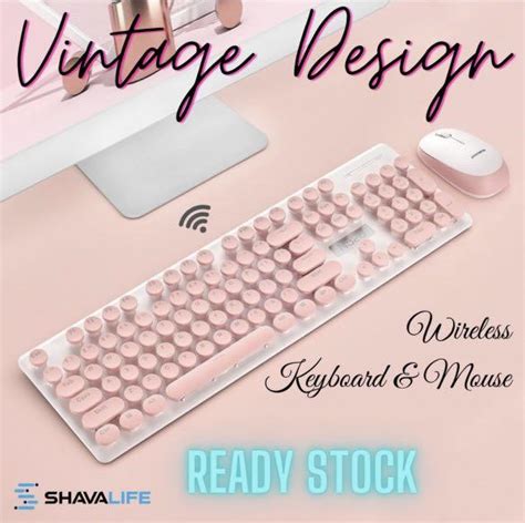 Retro Wireless Keyboard And Mouse Computers And Tech Parts And Accessories Computer Keyboard On