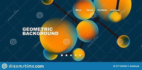 Vector Geometric Abstract Background Design Template Stock Vector