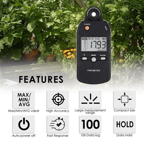 Photosynthetic Radiometer Portable Flux Meter Handheld Light Energy
