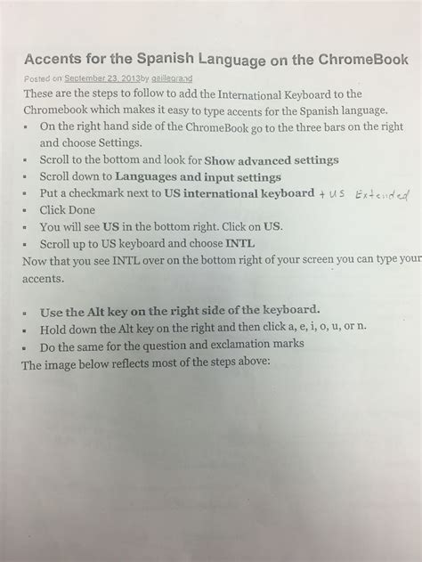 How To Add Accent Marks On A Chromebook Spanish Accents Counseling Resources Spanish Language