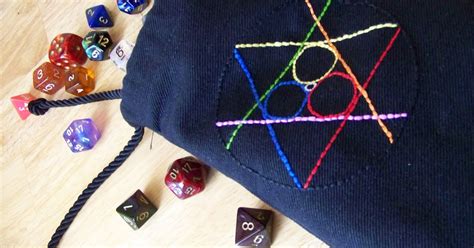 Handeyemindmouth Embroidered Dice Bag