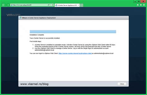 Deploying The Vmware Vcenter 60 Appliance Vcsa With An Embedded