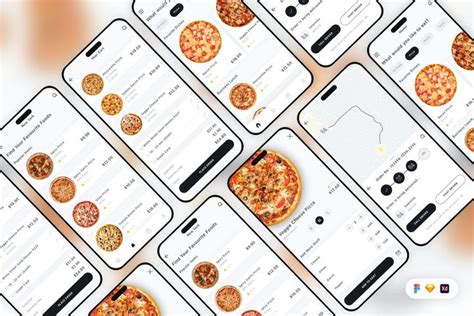 Pizza Delivery Mobile App Ui Kit Restaurant App Pizza Delivery App