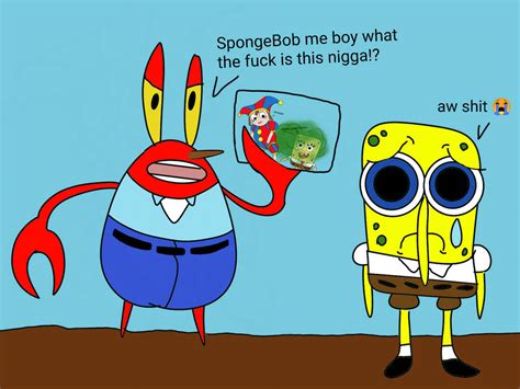 Mr Krabs Catches Spongebob By Skibidi Rizz Gyatt On Deviantart