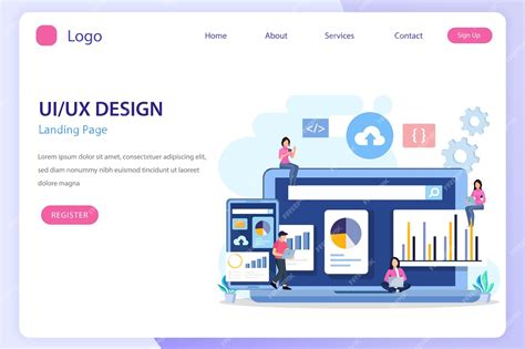Concept De Design Ui Ux Création Dun Contenu De Conception Dapplication Et Dun Lieu De Texte