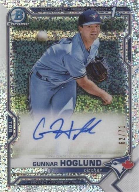 2021 Bowman Draft Chrome Draft Pick Autographs Gunnar Hoglund Cda Gh